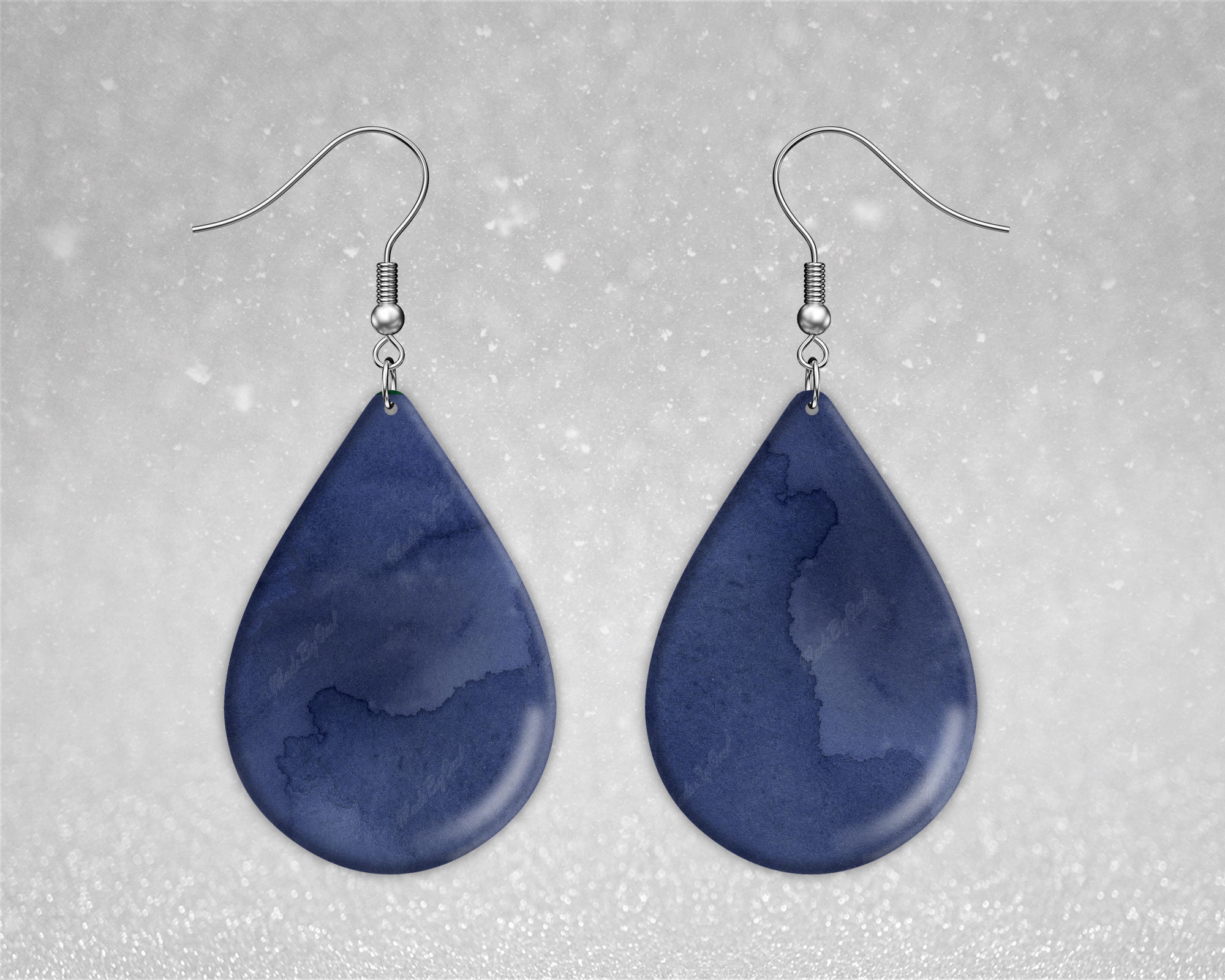 Watercolor Dark Blue Splash Background PNG for Sublimation ...