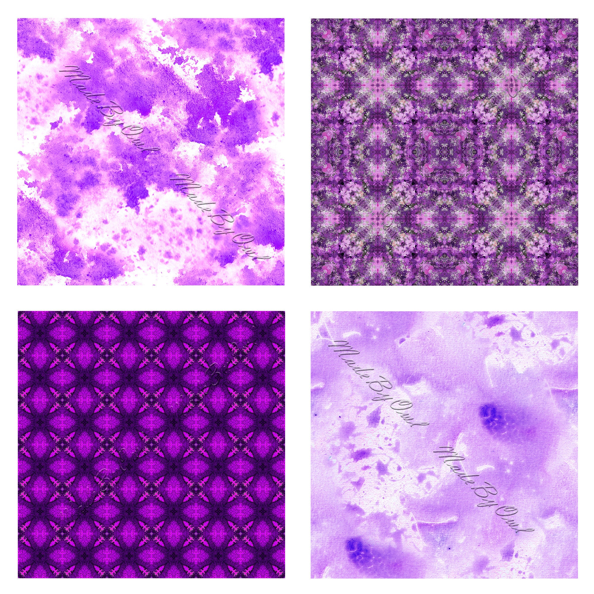 Purple Digital Paper Lavender Background Purple Marble - Etsy