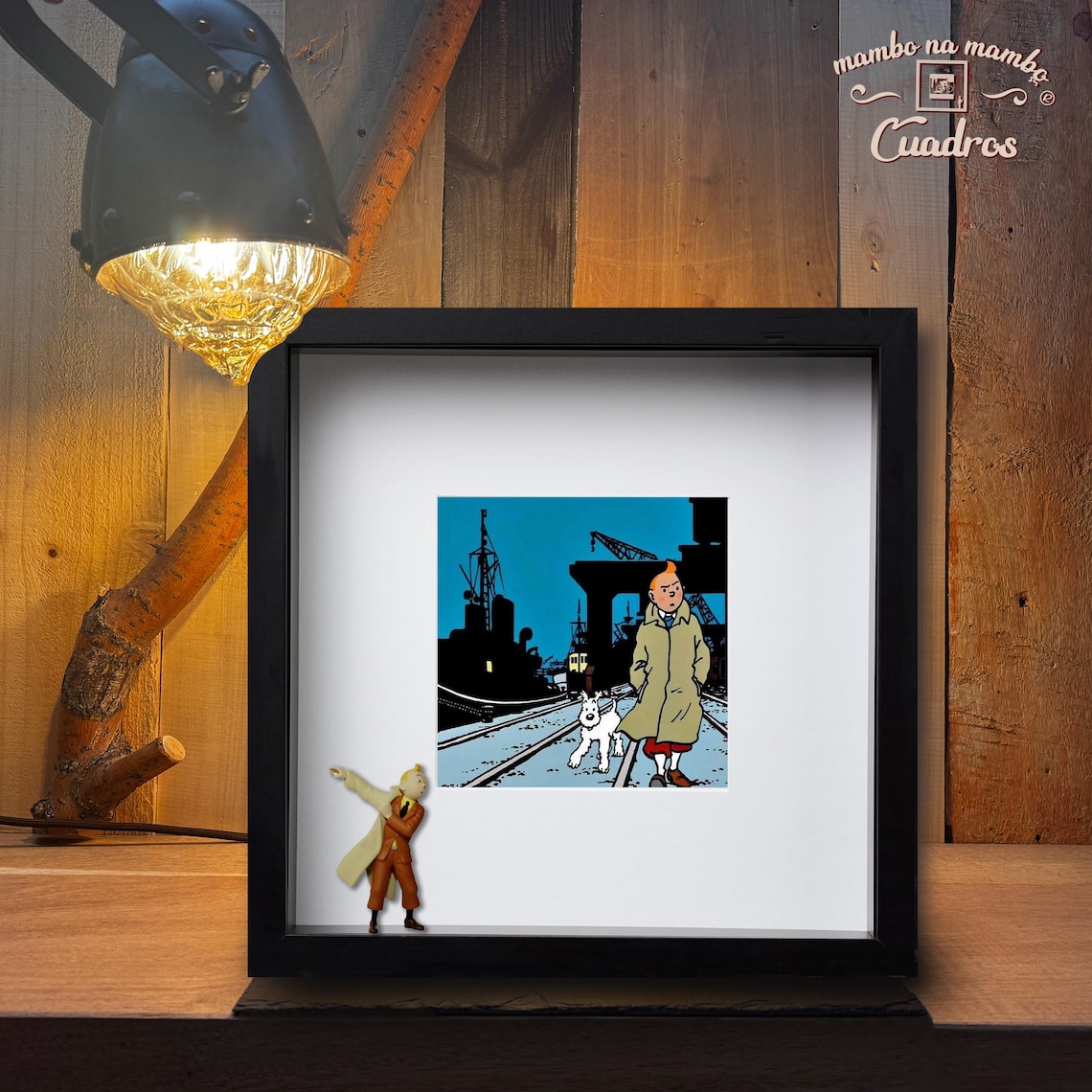 Painting of Tintin Wearing a Trench Coat. Original Figures Handmade for ...
