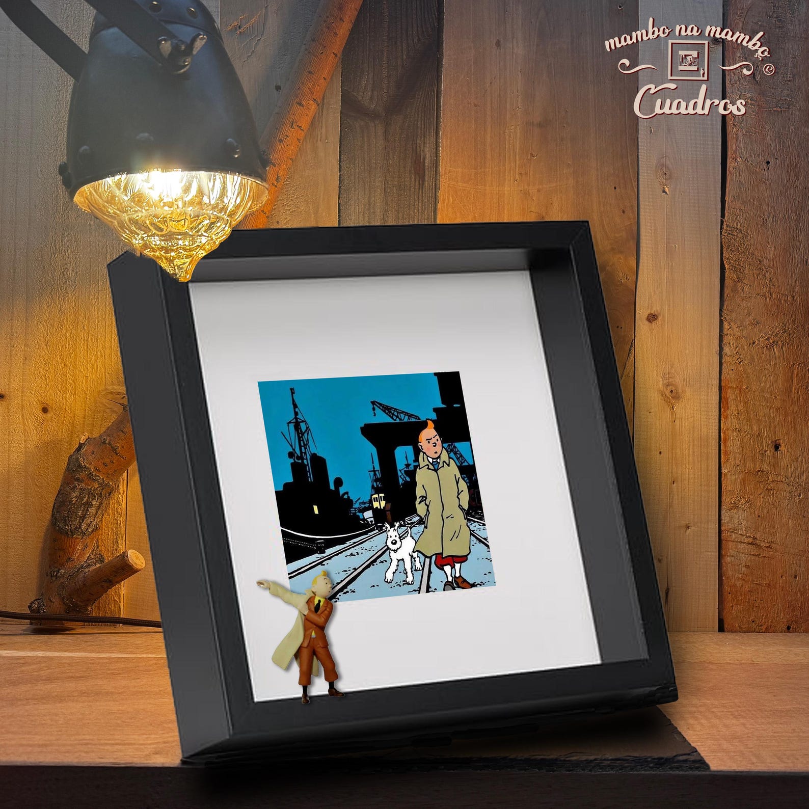 Painting of Tintin Wearing a Trench Coat. Original Figures Handmade for ...
