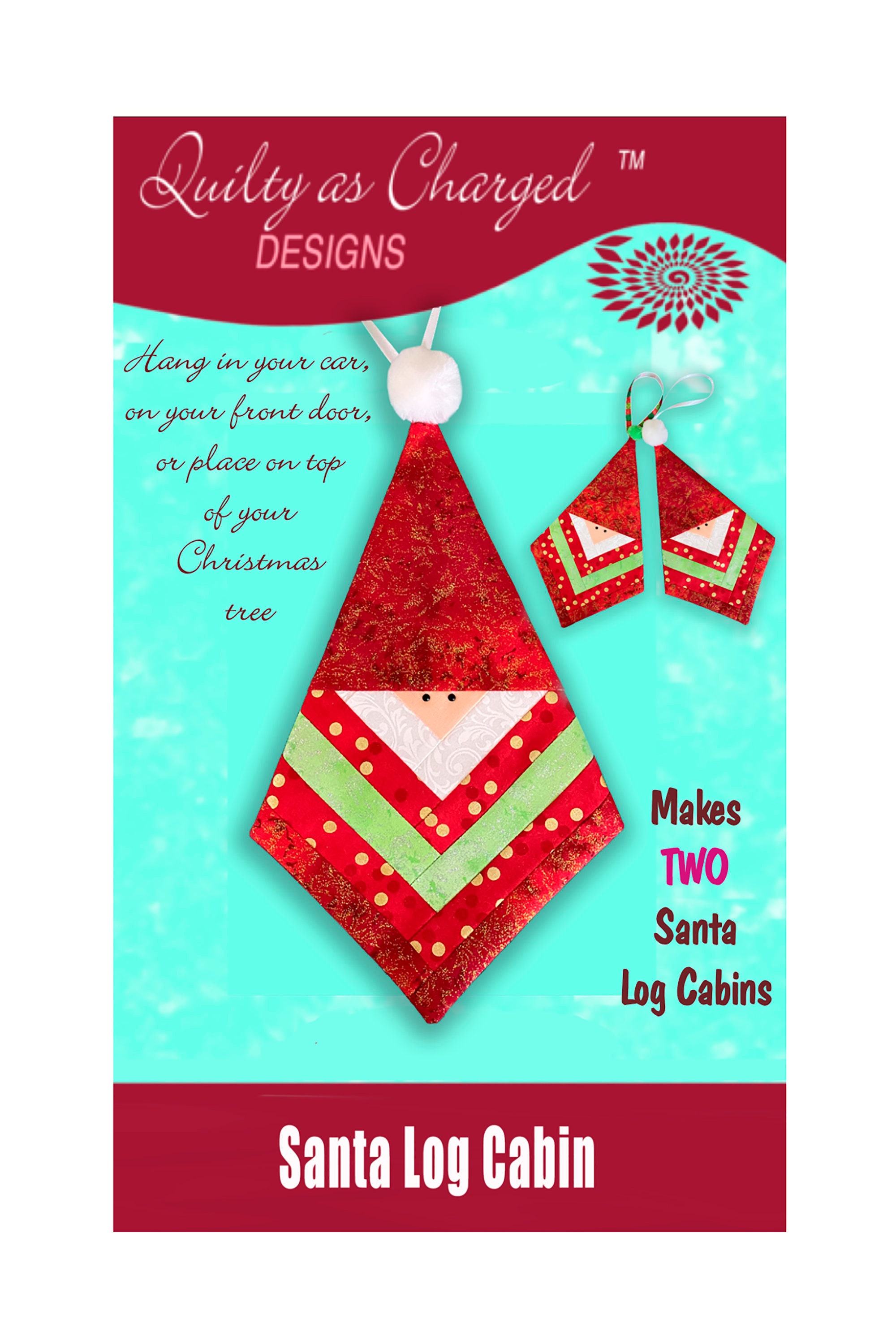 Santa Log Cabin Pattern DOWNLOADABLE | Etsy