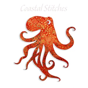 Octopus Multi Color Choices Fusible Applique - Etsy
