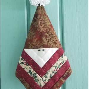 Santa Log Cabin Pattern (DOWNLOADABLE) - Etsy