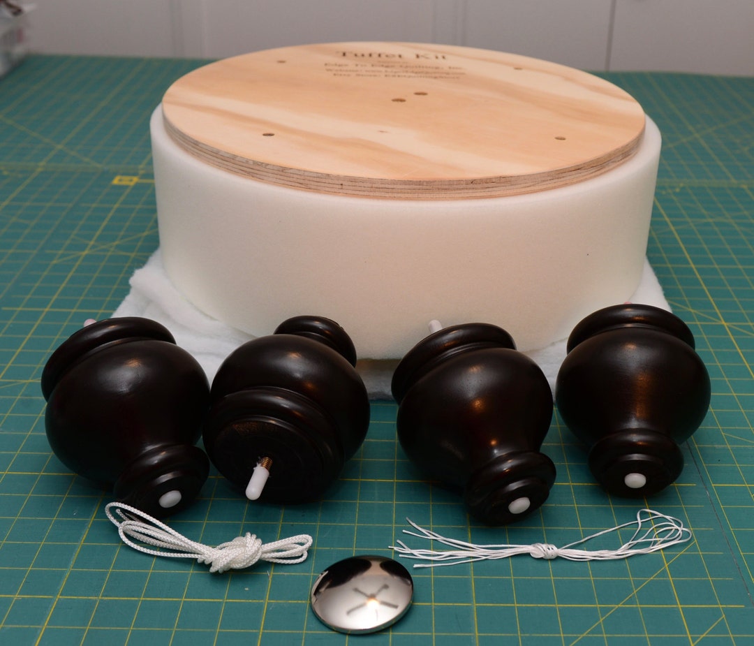 Tuffet Kit With Bun Feet X 4 (measurements Shown in Pictures). - Etsy