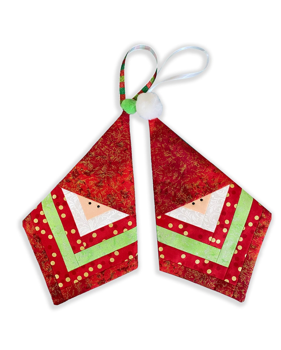 Santa Log Cabin Pattern DOWNLOADABLE | Etsy