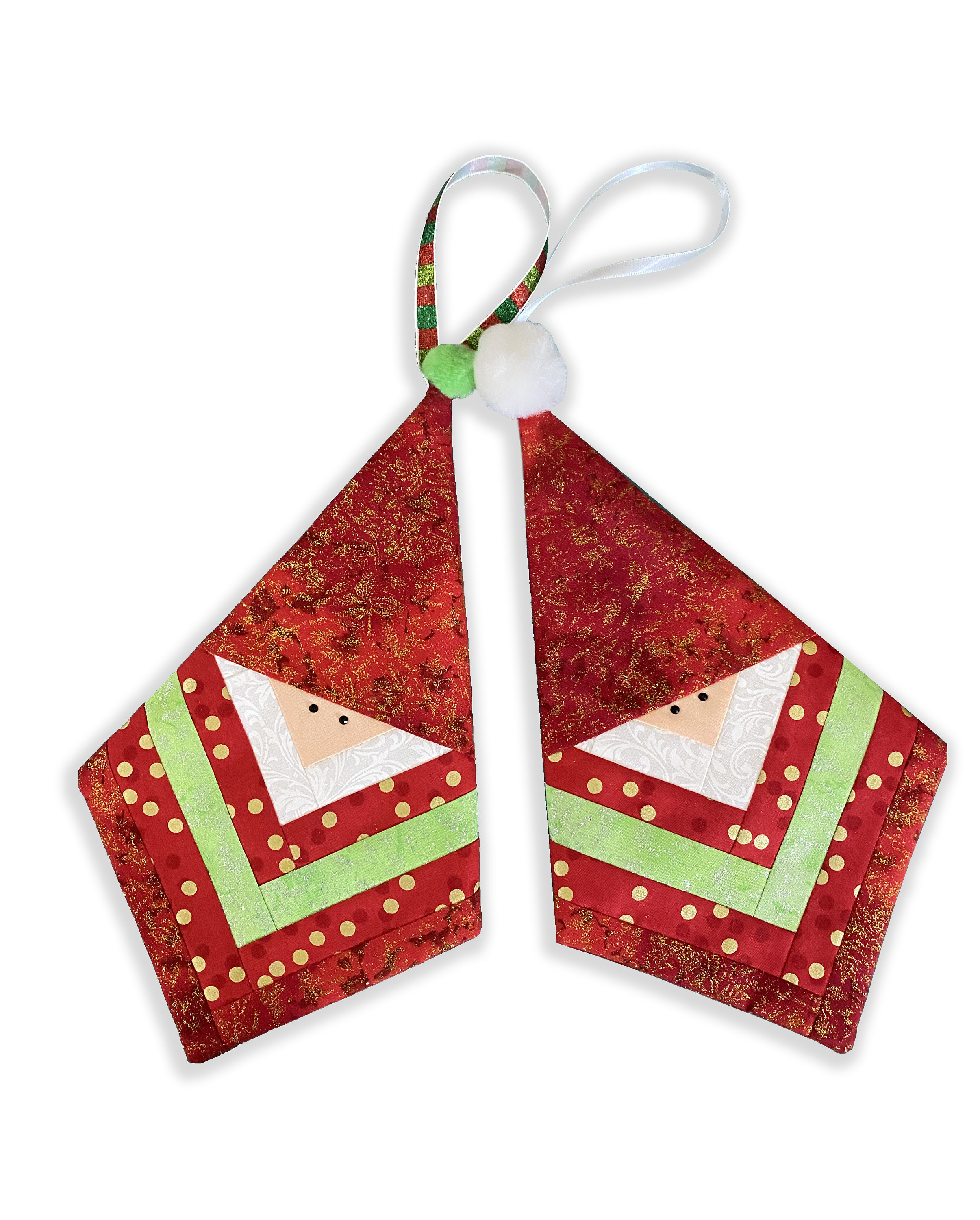 Santa Log Cabin Pattern DOWNLOADABLE | Etsy