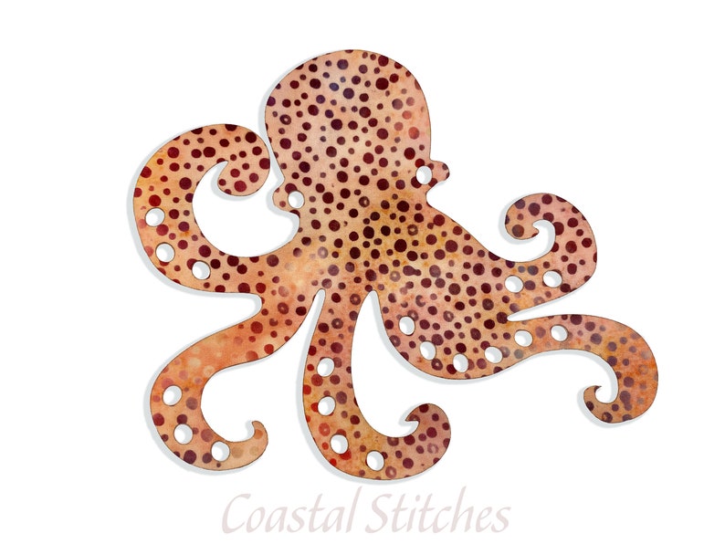 Octopus Multi Color Choices Fusible Applique - Etsy