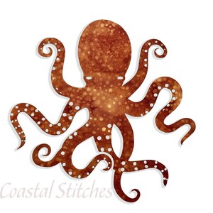 Octopus Multi Color Choices Fusible Applique - Etsy