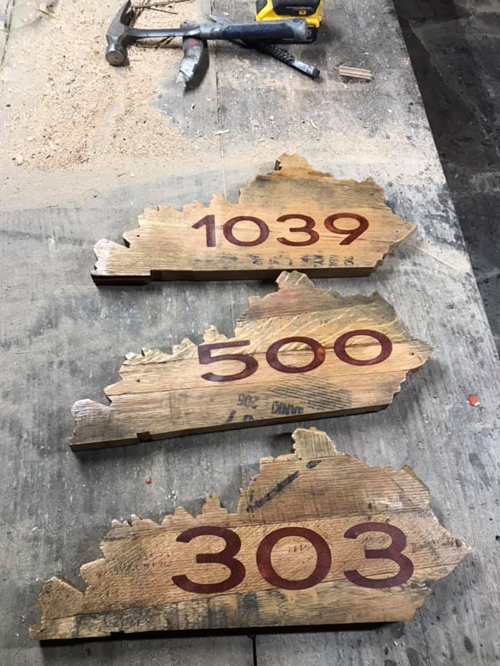 Custom Bourbon Barrel House Number Display - Etsy