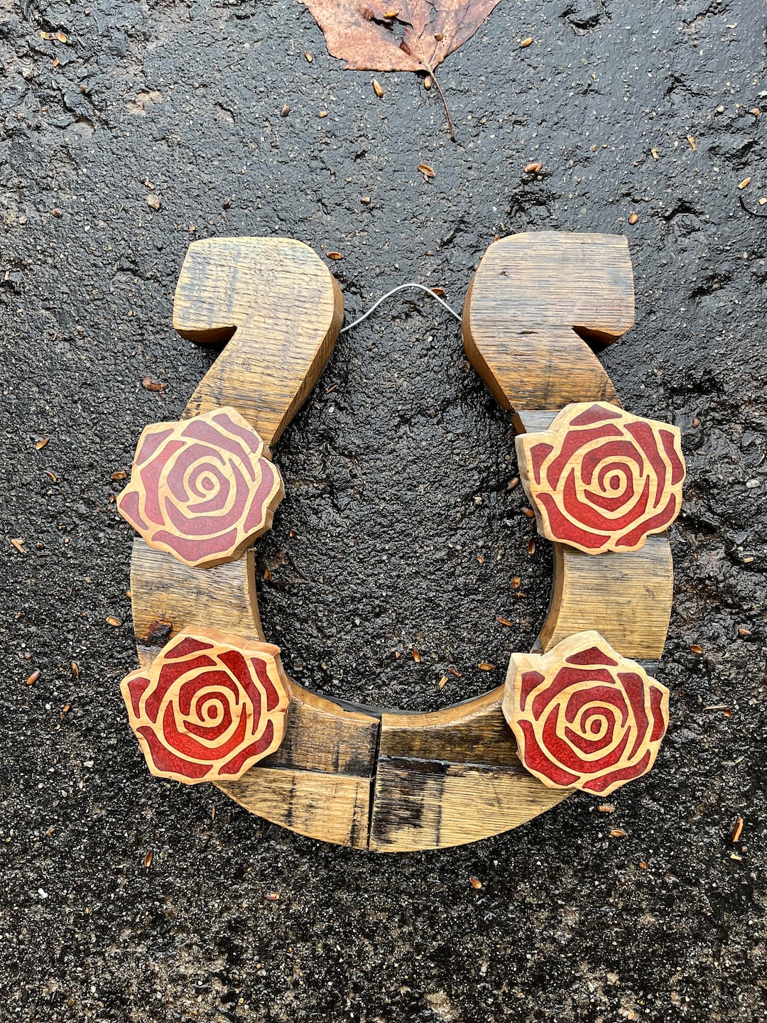 Barrel Kentucky Derby Horseshoe Door Decor Wood - Etsy