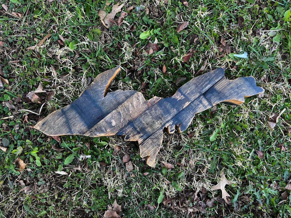Michigan Upper Peninsula Barrel Sign: Reclaimed Bourbon Stave Decor - Etsy