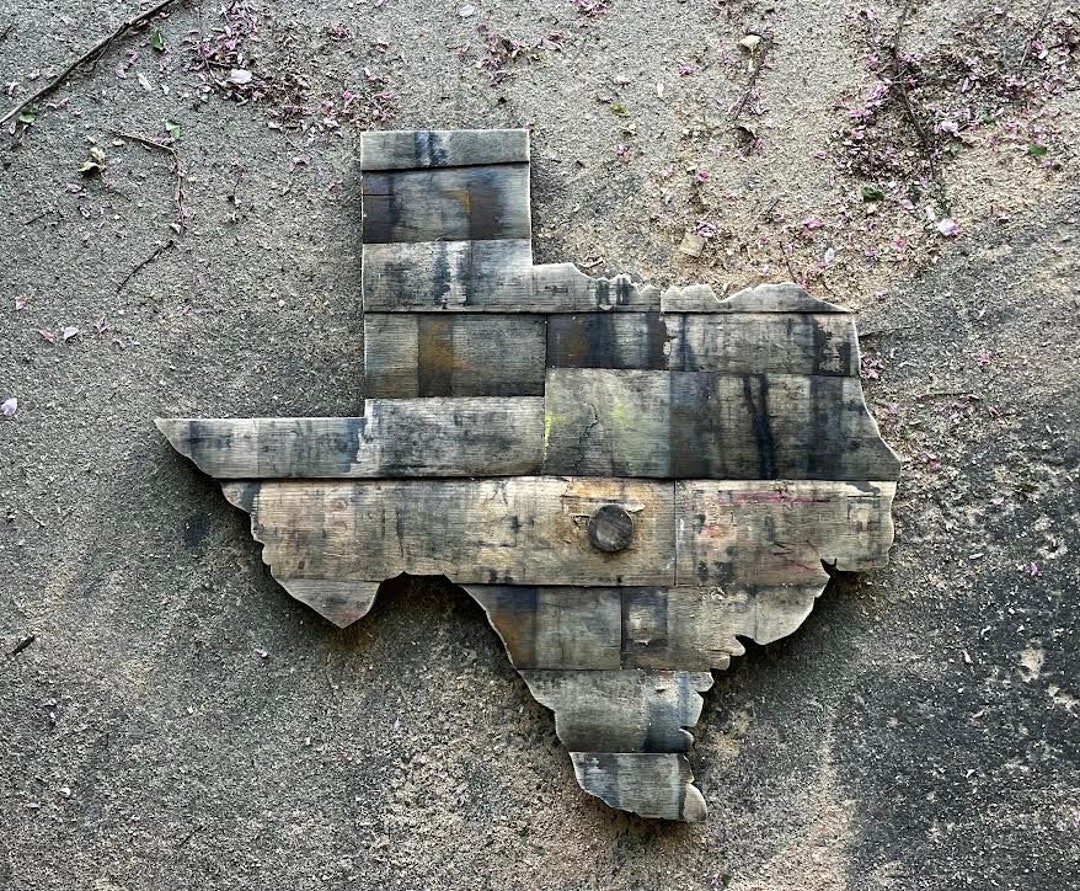 36" Texas Bourbon Barrel Stave Cutout **DM Me for a Better Shipping ...