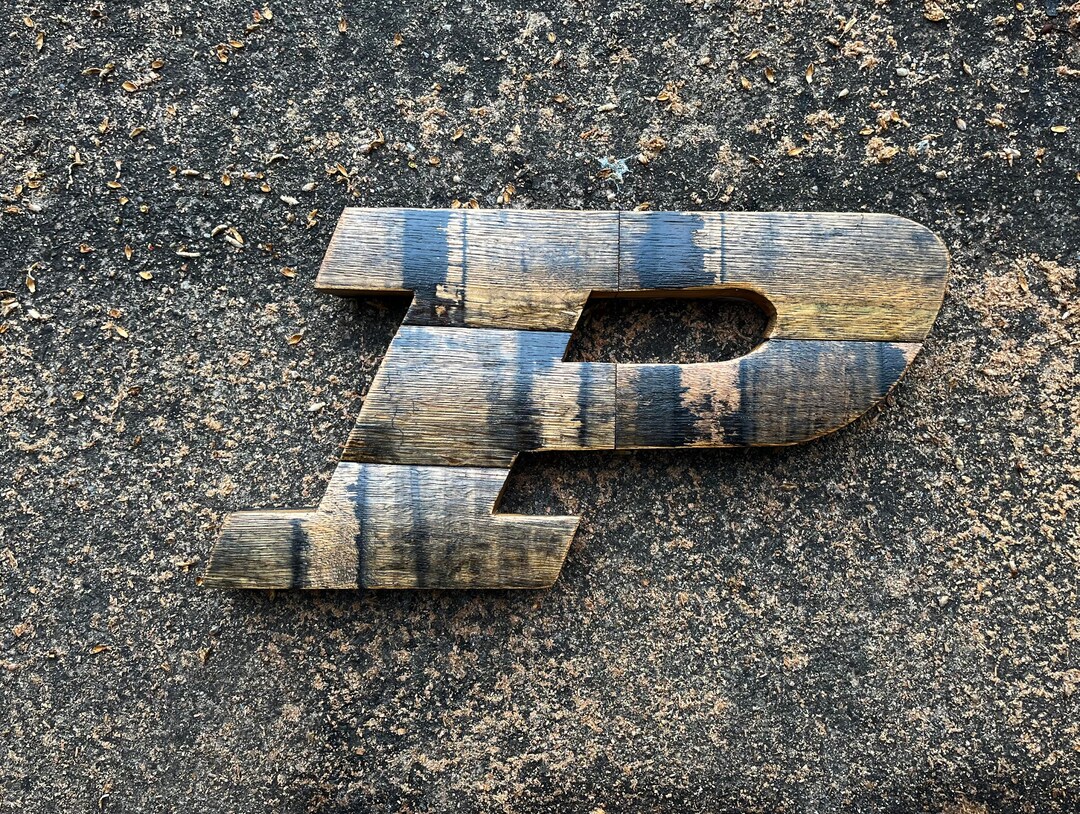 Bourbon Barrel Stave Letter P Wood - Etsy