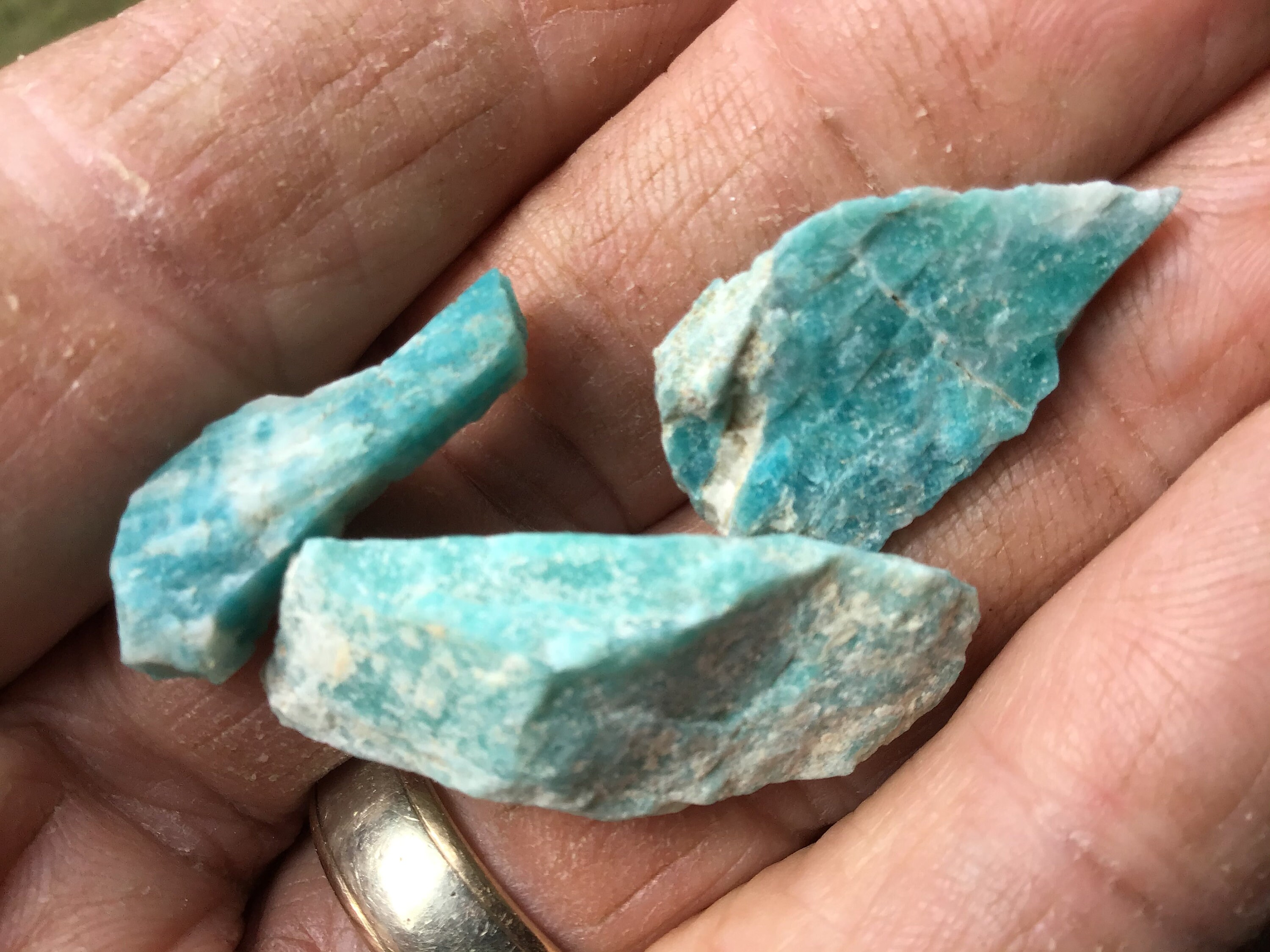 3 Rough Blue Amazonite Specimens From Namibia - Etsy UK