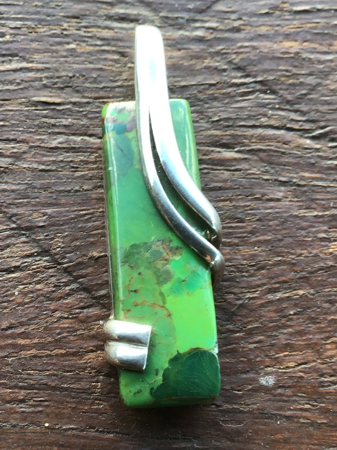 Beau pendentif australien de gaspitite en argent sterling - Etsy France