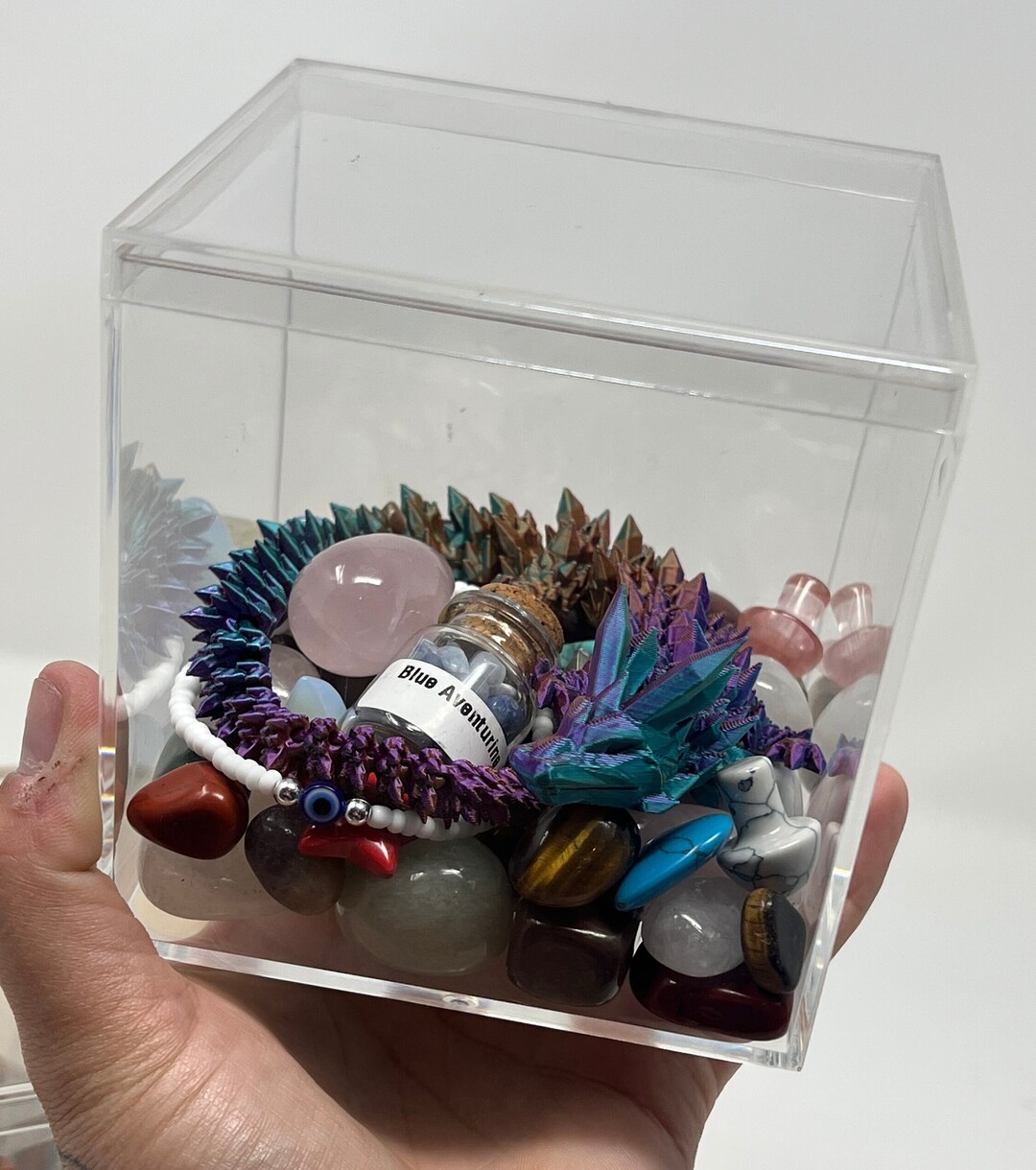 Crystal Dragon Guardian of the Crystal Treasures. 3D Printed - Etsy