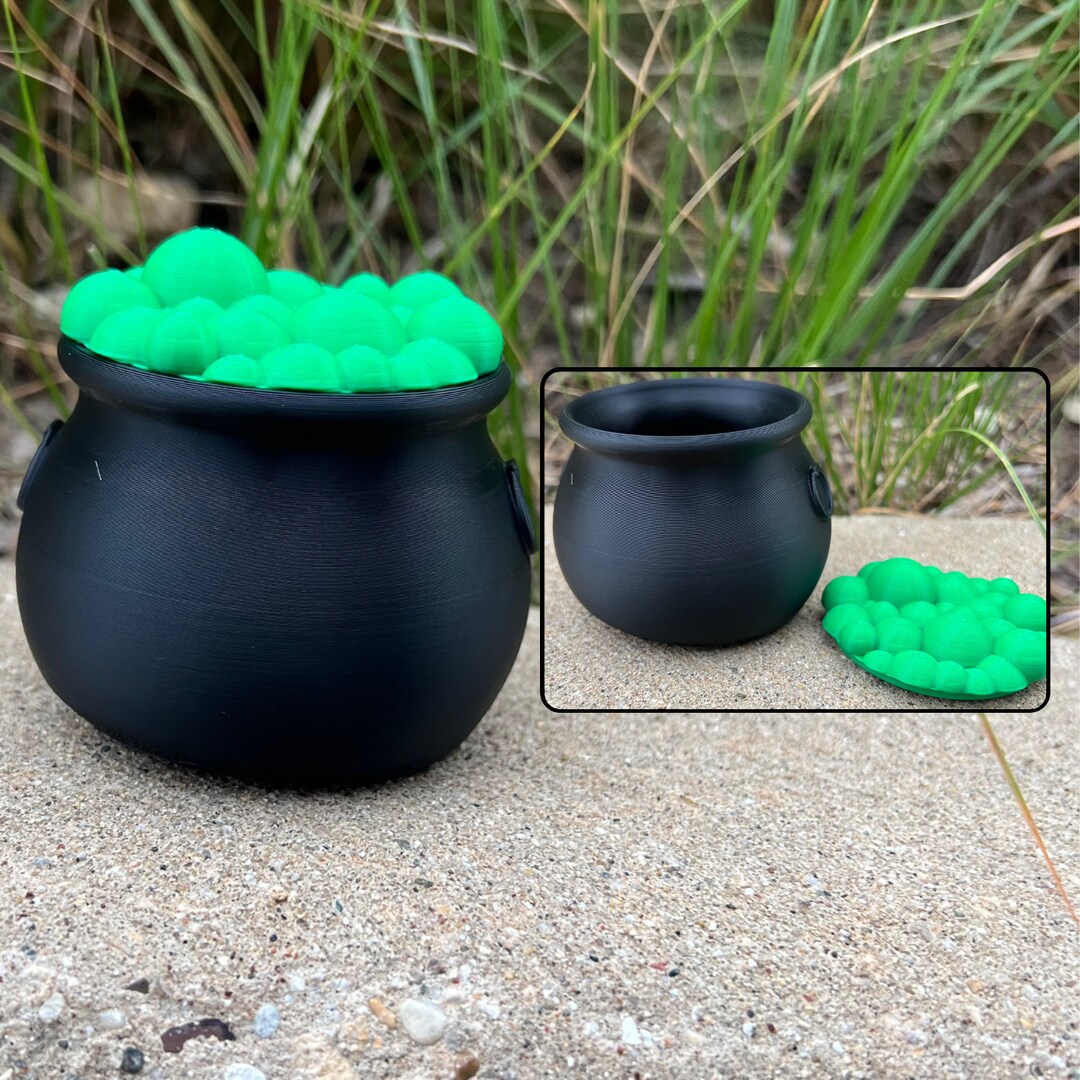 Bubbly Witches Cauldron Stash Container 3D Print - Etsy