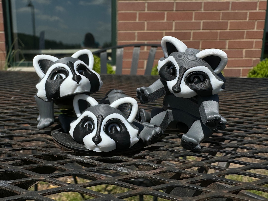 Raccoon Trash Panda 3D Print Fidget Toy - Etsy