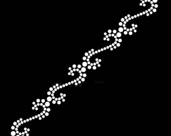 Flower Rhinestone Transfer Iron on Hot Fix Rhinestone - Etsy