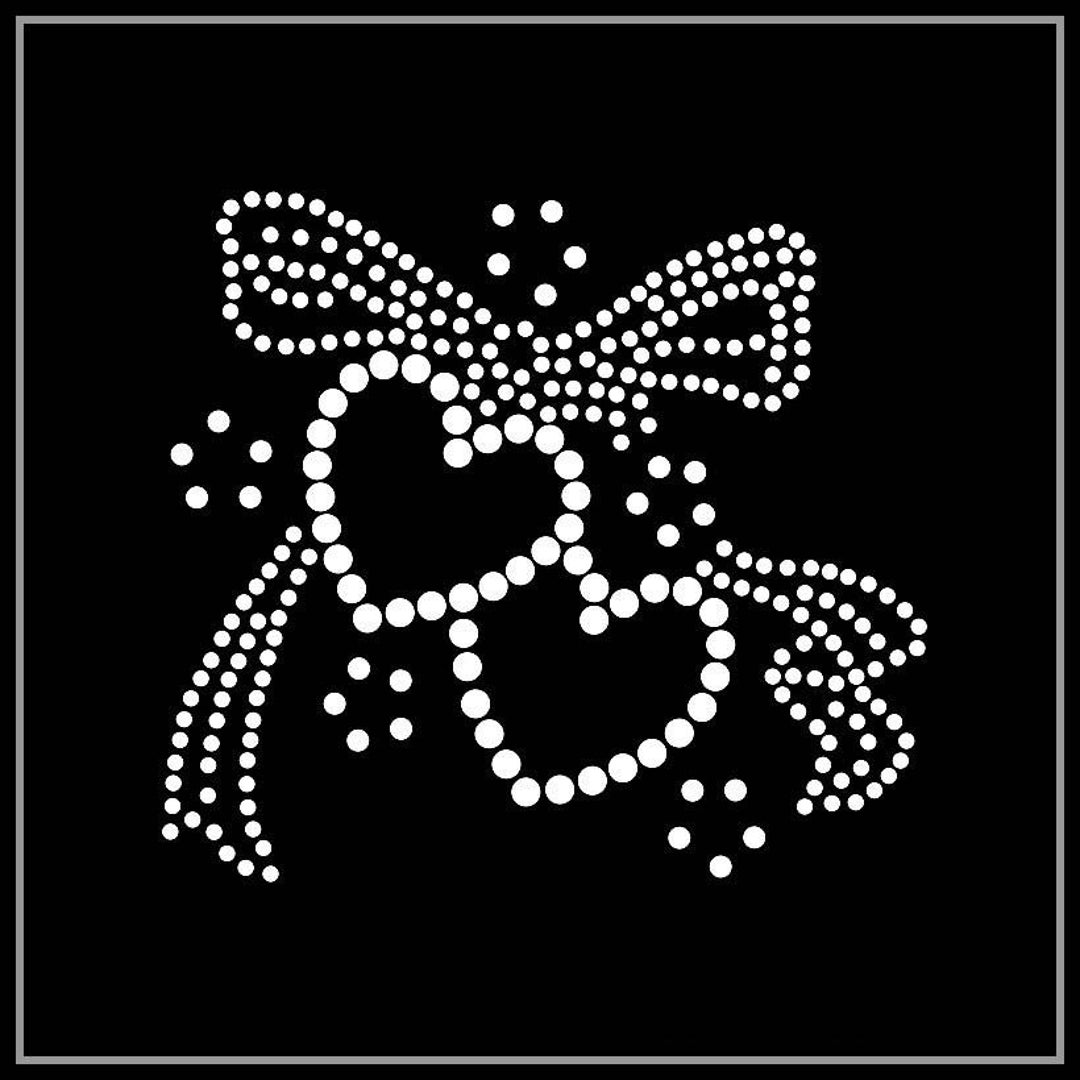 Heart Rhinestone Transfer, Iron on Hot Fix, Rhinestone Transfer Bling ...