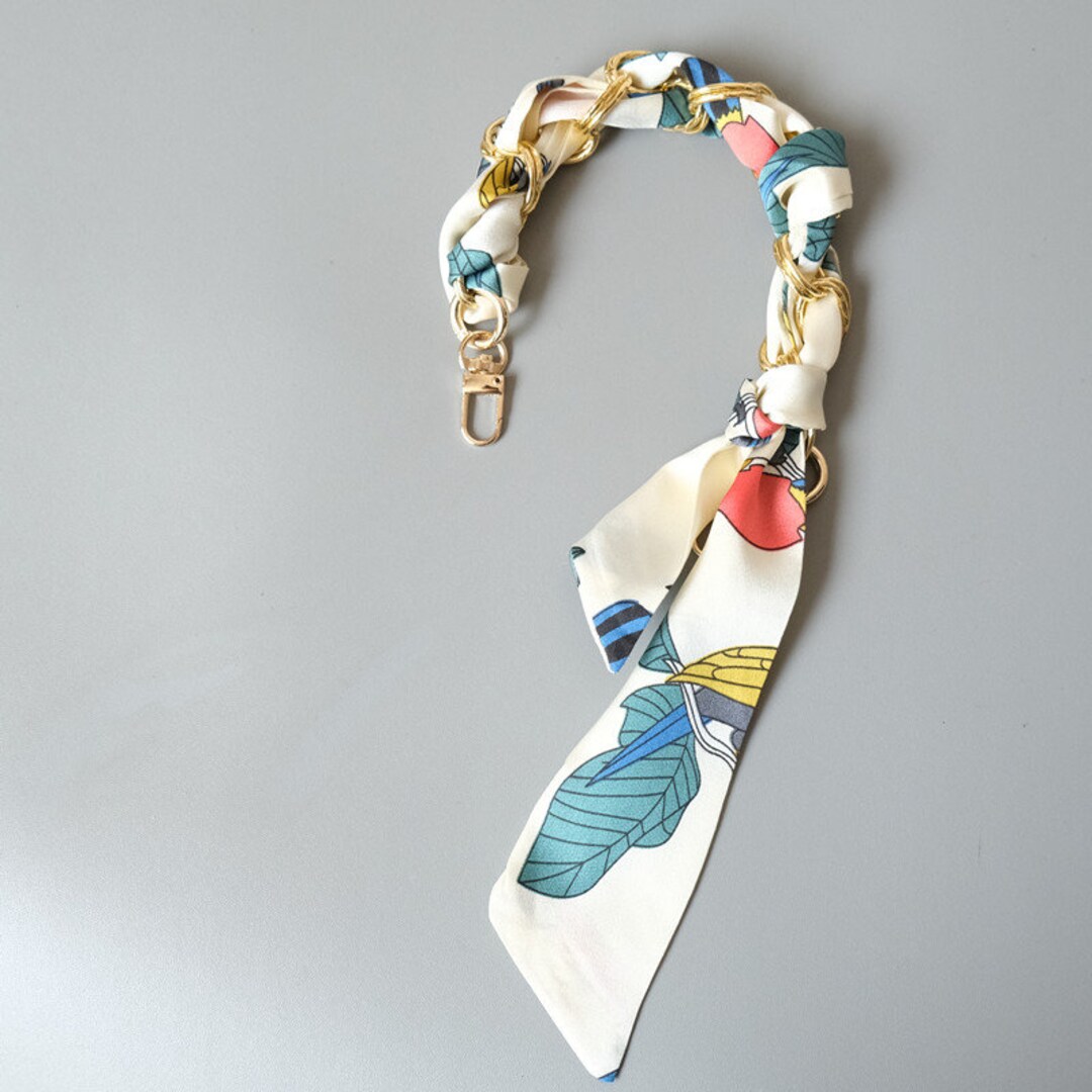 1 Pcs Versatile Silk Scarf Hand Short Chain, Handbag Bag Strap, Bag ...