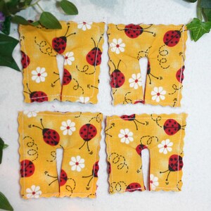 Trach Cover Pads, Tracheostomy Pads. Set of 4. Ladybugs on Yellow - Etsy