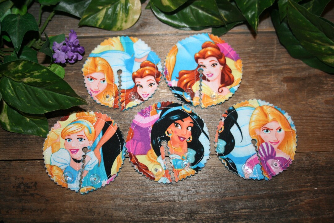 3.25 Inch Pads G-tube Pads, Princess Set of 5 - Etsy