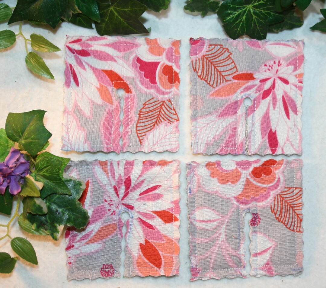 Trach Cover Pads, Tracheostomy Pads. Set of 4. Pink & Orange Flowers - Etsy