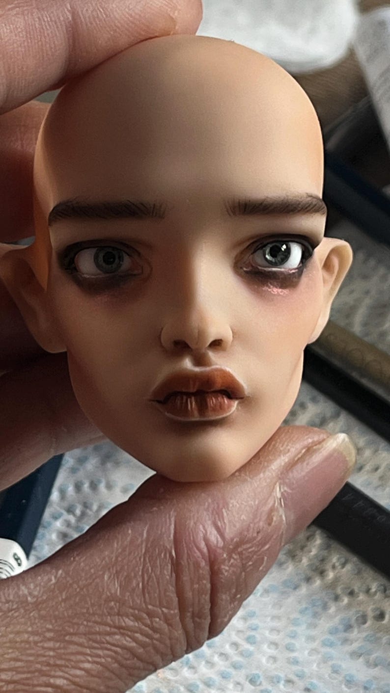 Standard/medium Realistic Bjd Face Up. - Etsy