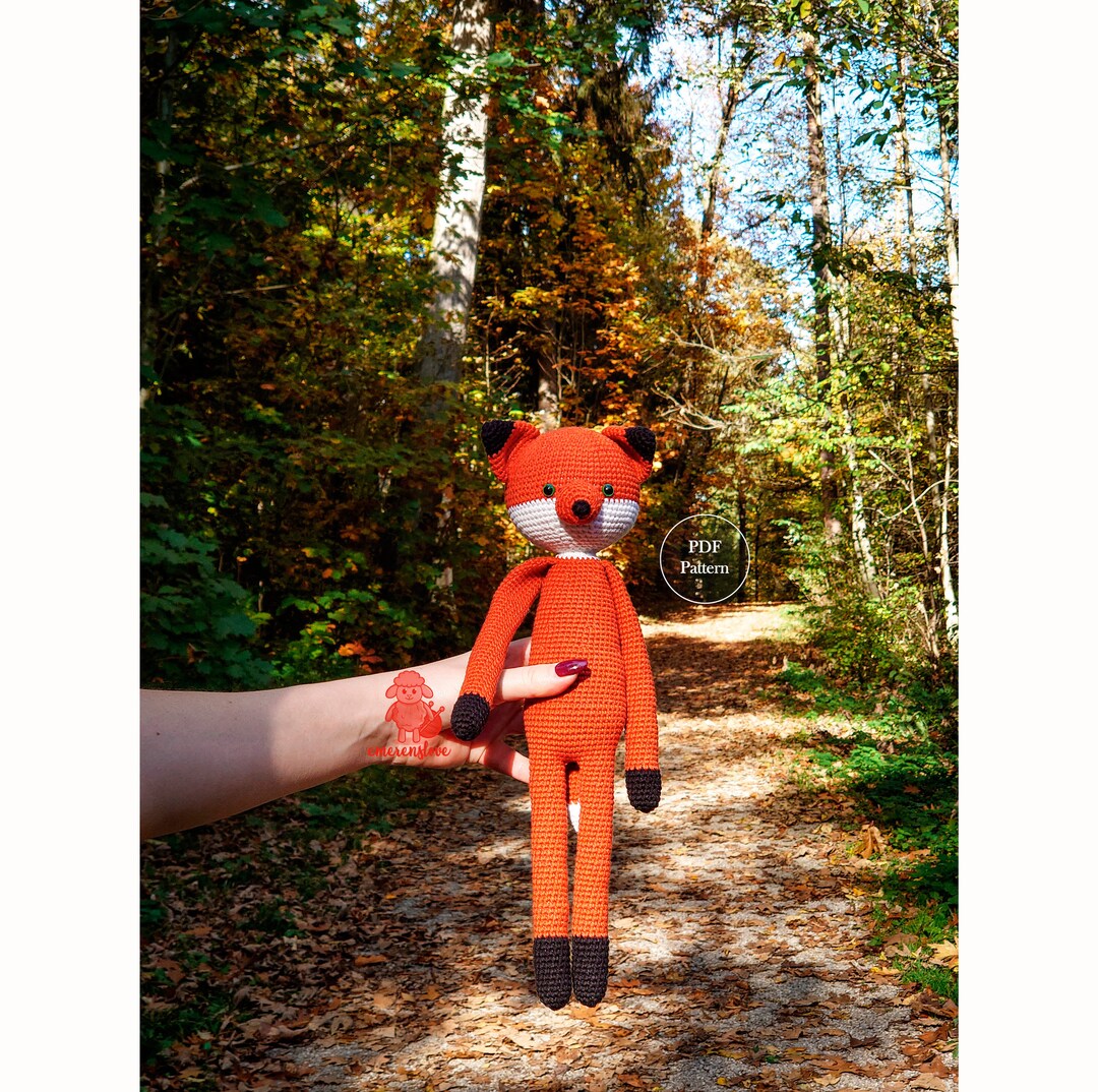 Crochet Amigurumi Fox Pattern, Fall Crochet Pattern, Kristian the Fox ...