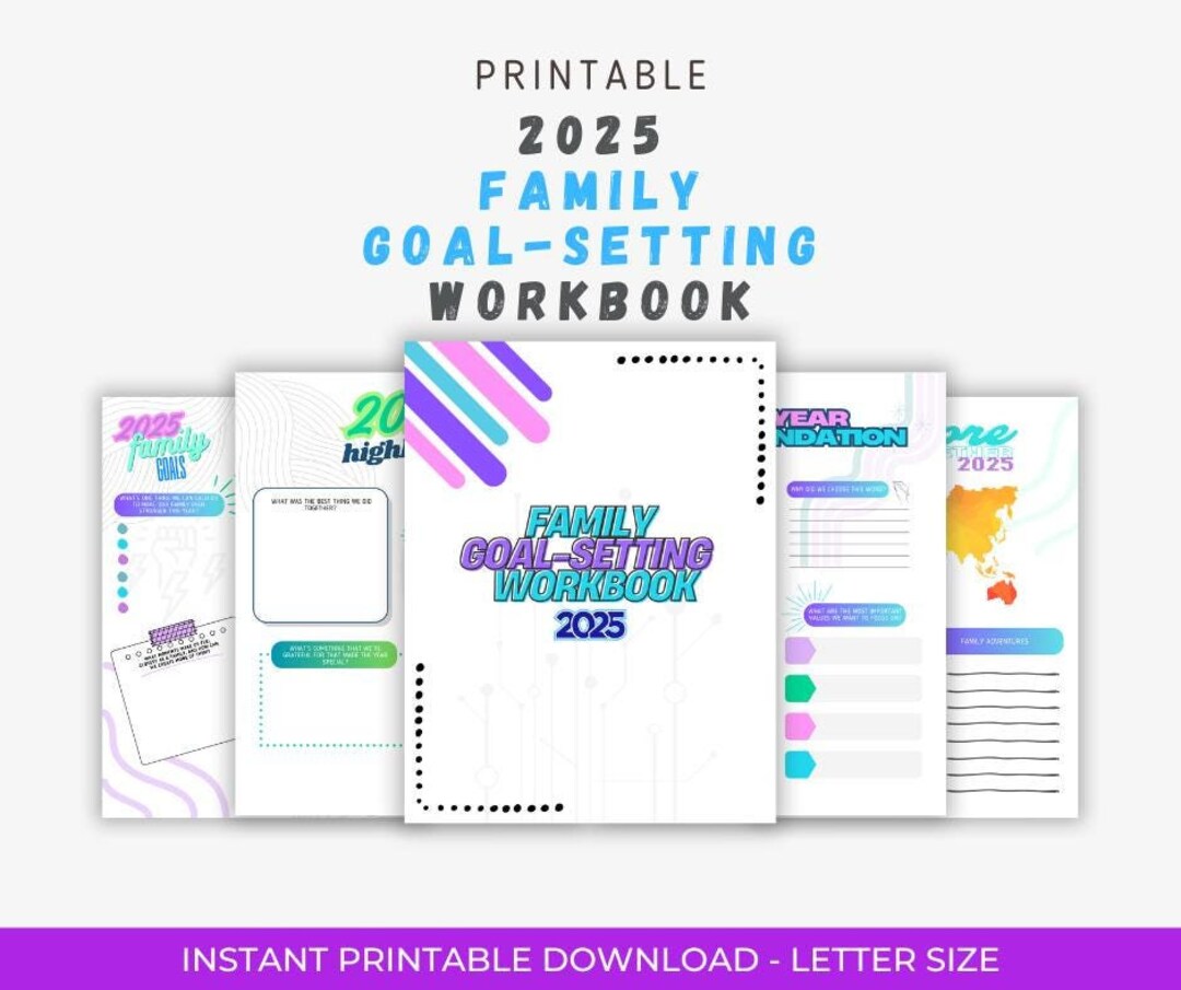 2025 Family Goal-setting Workbook - Printable PDF for Goal Planning ...