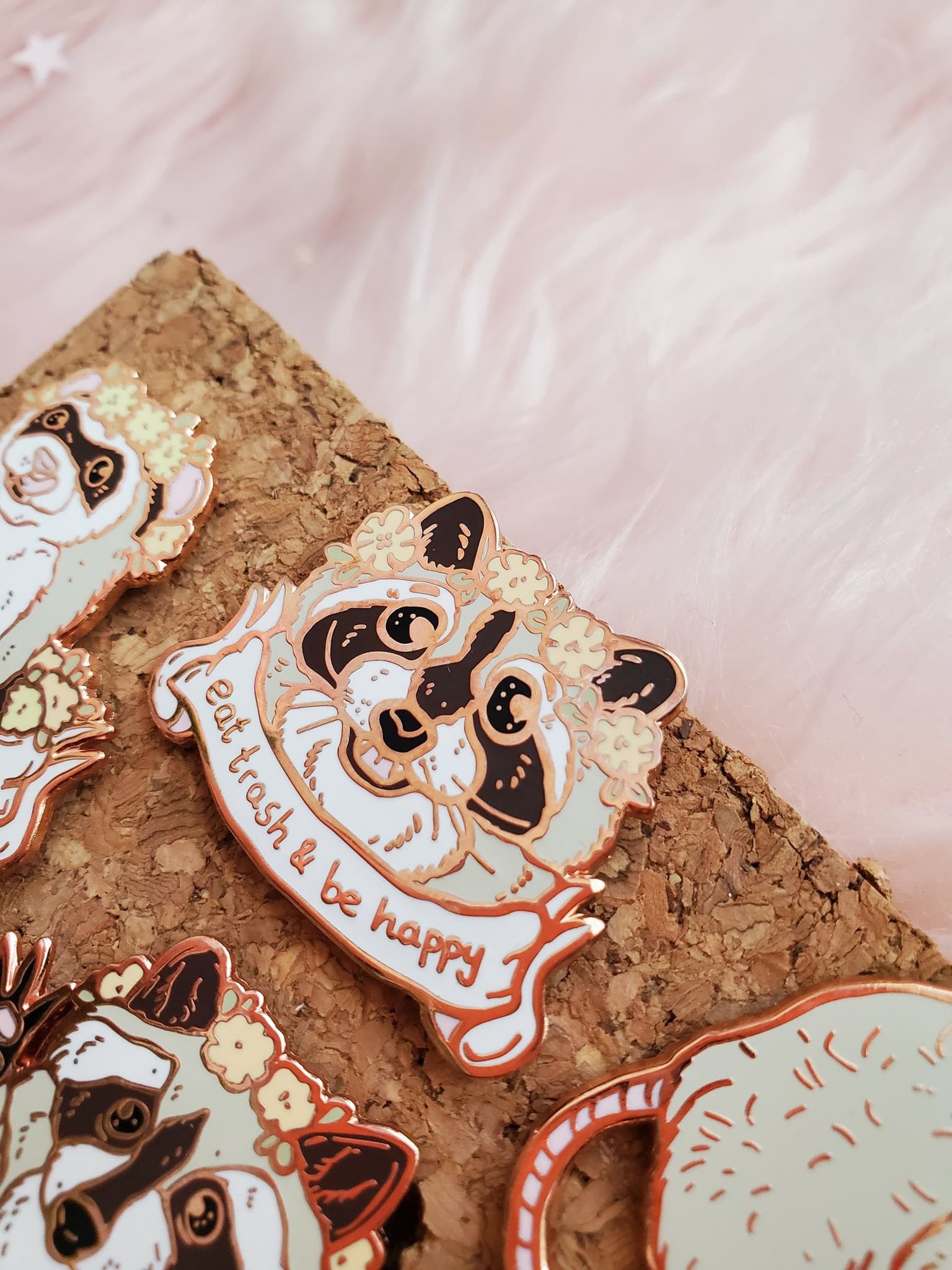 ON SALE Spring Trash Animals Hard Enamel Pin Gold Metal Rat - Etsy