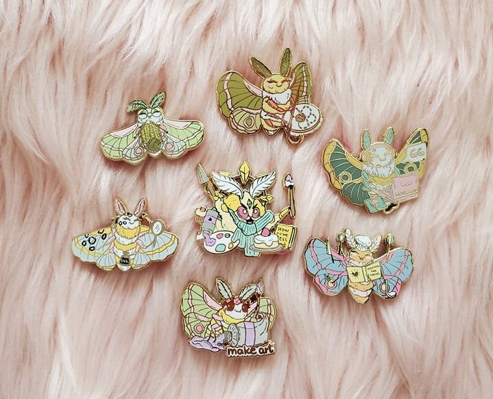 Stickers Moth Gods Hobbies and Crafts Diecut Glossy Vinyl Weatherproof ...