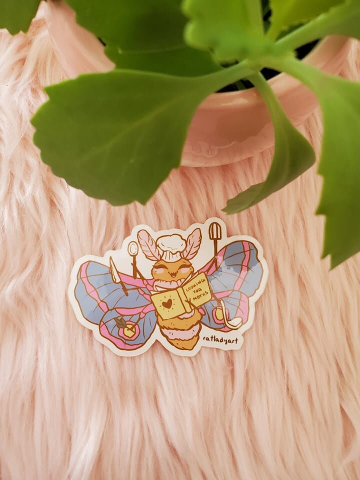 Stickers Moth Gods Hobbies and Crafts Diecut Glossy Vinyl | Etsy