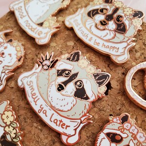 ON SALE Spring Trash Animals Hard Enamel Pin Gold Metal Rat Raccoon ...