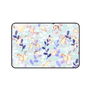 Pastel Blue Sleepy Rats and Vines DESK MAT - Etsy