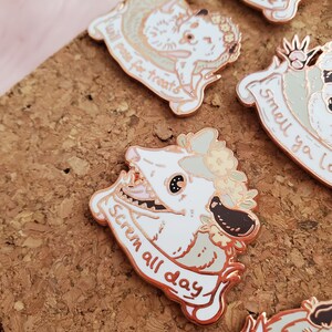 ON SALE Spring Trash Animals Hard Enamel Pin Gold Metal Rat Raccoon ...