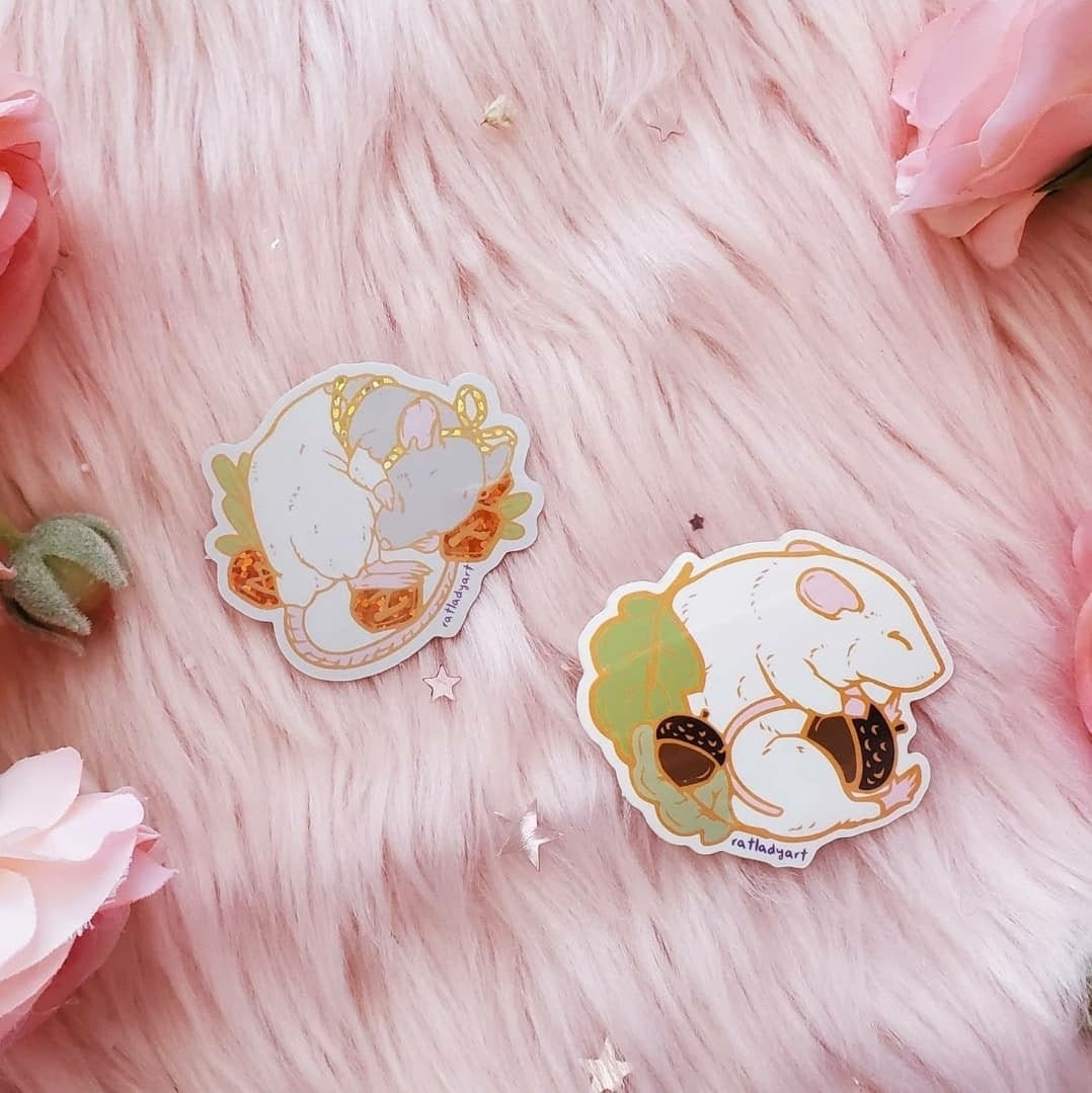 Runes and Acorn Rat and Mouse Weatherproof Die-cut Vinyl - Etsy