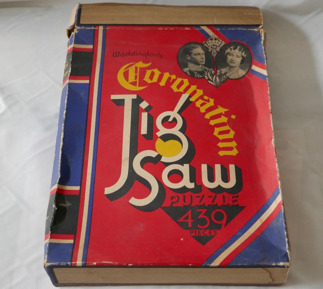 Vintage Waddington's Jigsaw Puzzle 1937 Coronation King - Etsy UK
