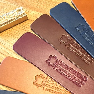 Bulk Pack Italian Leather Bookmarks With Custom Stamped - Etsy UK