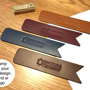 Bulk Pack Italian Leather Bookmarks With Custom Stamped - Etsy UK