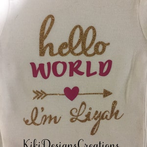 Hello World Onesie, Hello World Newborn Outfit, Hello World, Hello ...