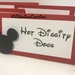 Mickey Mouse Place Cards Seating Cards Food Cards Food Tents Custom ...