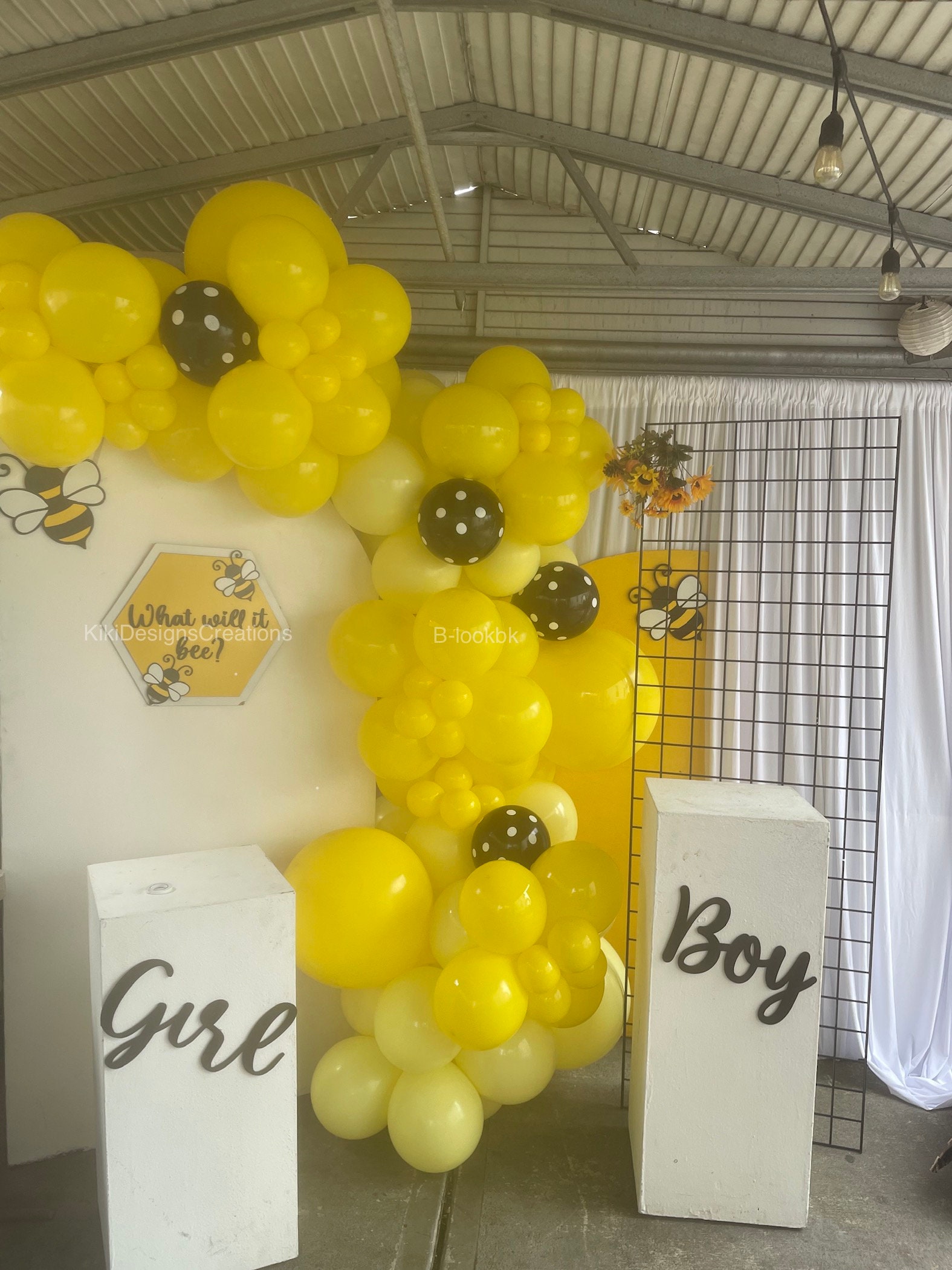 Baby Bee Sign , What Will Baby Bee?, Gender Reveal Party Backdrop Sign ...