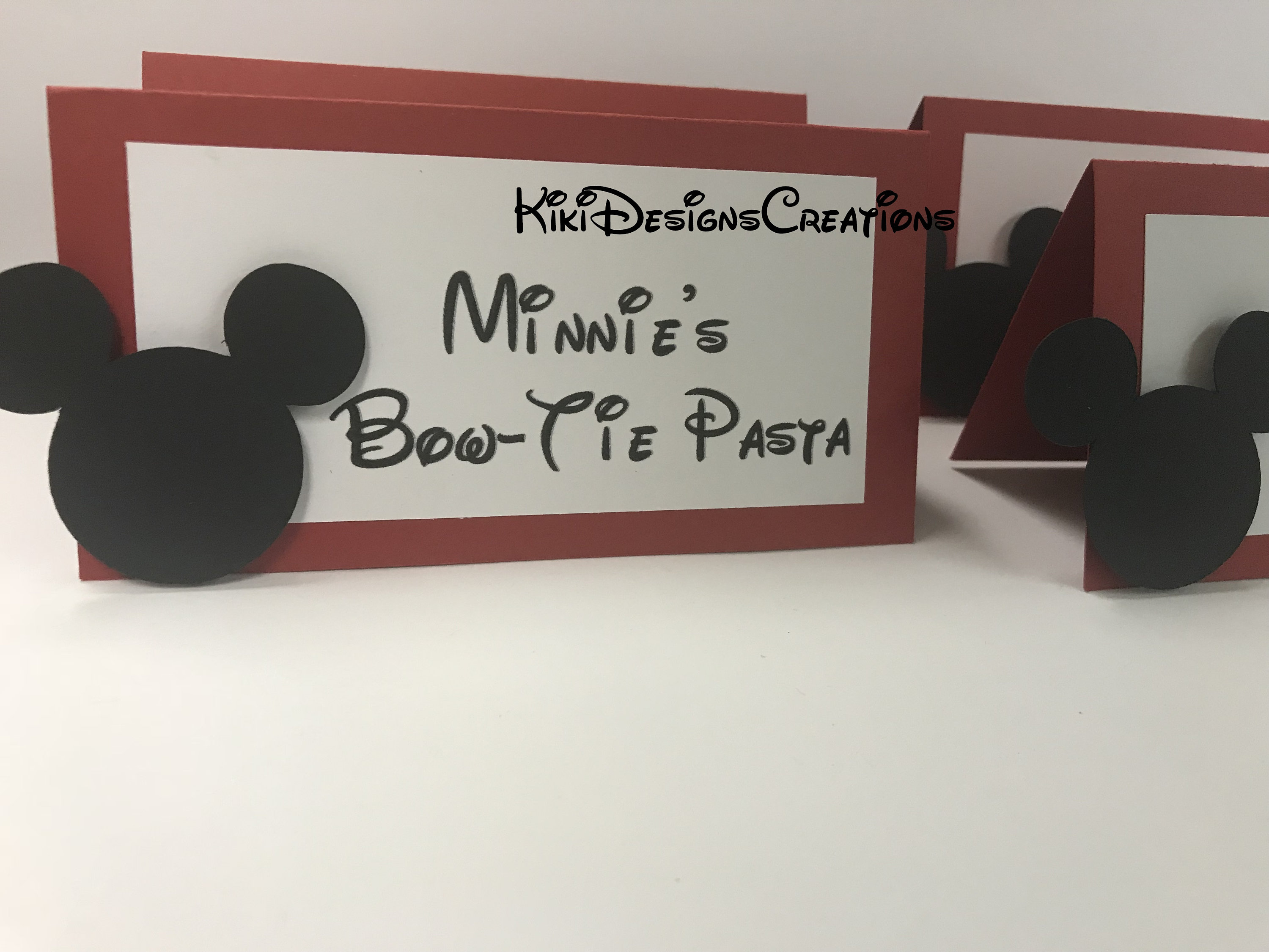 Mickey Mouse Place Cards Seating Cards Food Cards Food Tents - Etsy