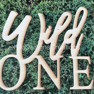 Wild One Sign, Party Backdrop Sign, Safari Jungle Theme Birthday Party ...