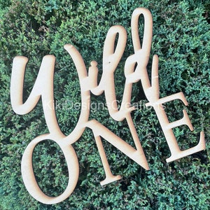 Wild One Sign, Party Backdrop Sign, Safari Jungle Theme Birthday Party ...