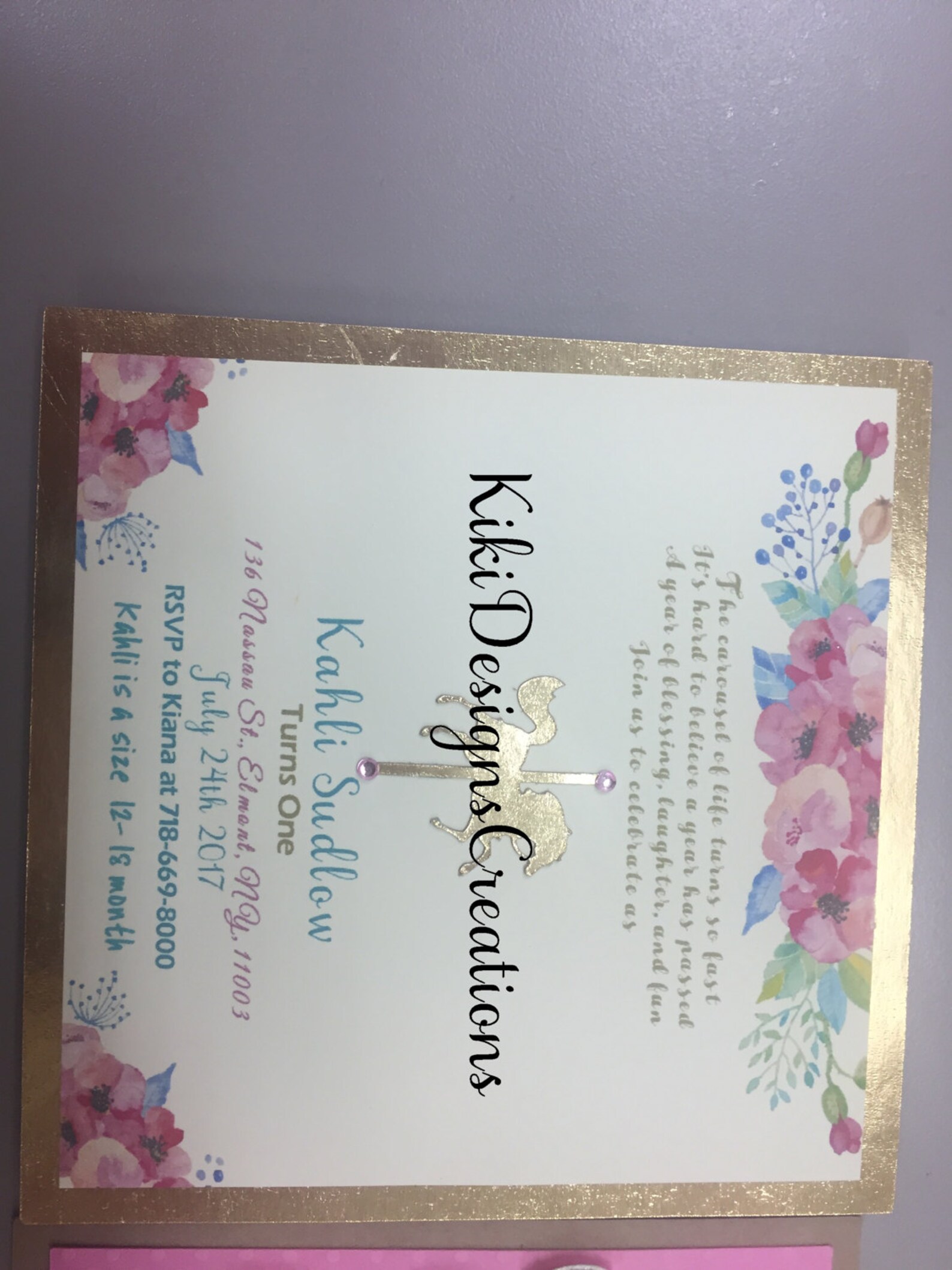 Carousel Invitations Carnival Birthday Custom Invitations - - Etsy