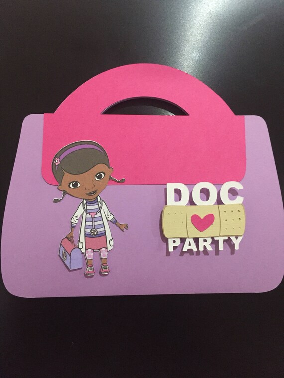 Doc Mcstuffins Invitations Handmade