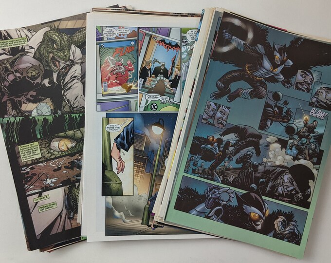 1 Lb Comic Book Scrap Pages Art Panels Bulk Lot Marvel DC Scrapbooking ...
